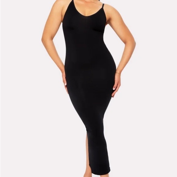 YITTY | Dresses | Yitty By Fabletics Black Smooth As Hell Shaping Dress ...